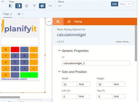 building a customizable calculator widget for sac styling and builder