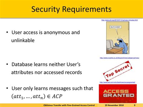 Ppt Blind Attribute Based Encryption And Oblivious Transfer With Fine Grained Access Control
