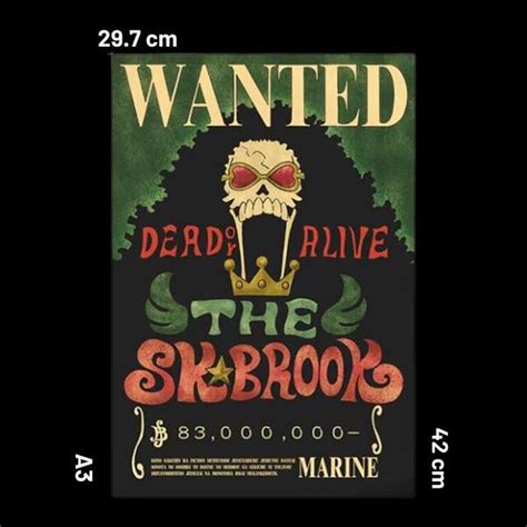One Piece Wanted Poster Brook My One Piece Wanted Posters I Am The