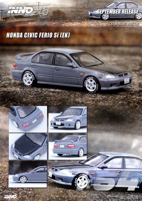 Honda Civic Ferio Si Ek Cement Grey In64 Eks Cg Regal Diecasts