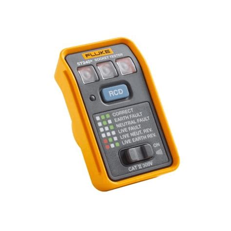 Fluke 230v Rcd Socket Tester With Beeper Cat Ii 300 V