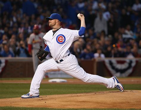 Cubs Jon Lester Completes Putout By Throwing Glove And Ball To First