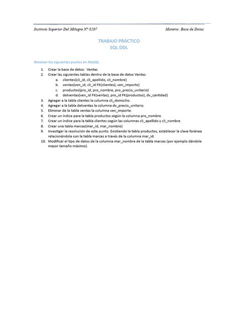 Inicios A Sql Resuelto 1 Pdf Datos Bases De Datos
