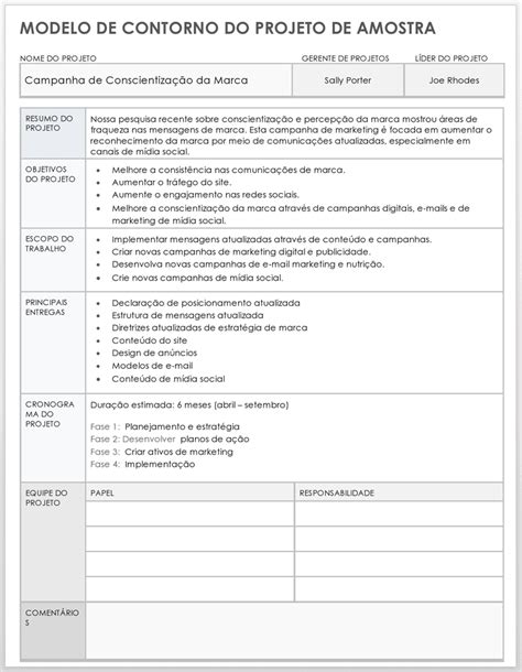 Modelos gratuitos de esboços de projetos Smartsheet