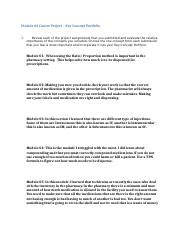 Amy Otis Module 06 Course Project Assignment Docx Module 06 Course