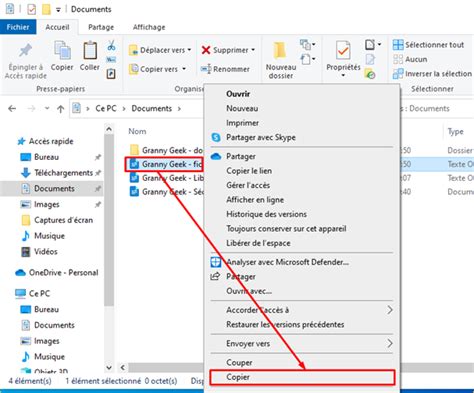 Windows Copier Coller Un Fichier Ou Un Dossier Granny Geek