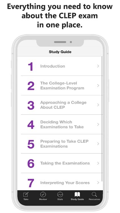Official Clep Exam Guide App By Examiam Llc