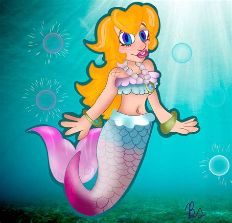 Mermaid Peach By Beeanstalk On Deviantart
