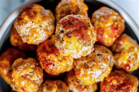 Cream Cheese Sausage Balls Easy Recipe Insanely Good