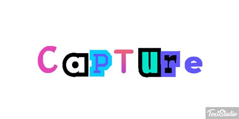 Capture Word Animated  Logo Designs