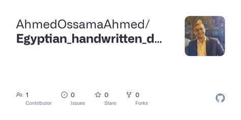 GitHub AhmedOssamaAhmed Egyptian Handwritten Data