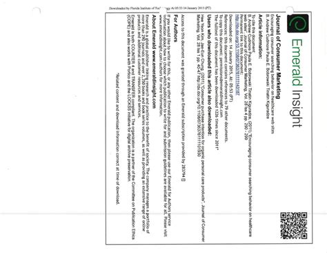 Pdf Encouraging Consumer Searching Behavior On Healthcare Web Sites