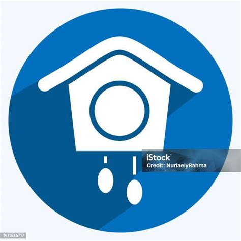 아이콘 뻐꾸기 시계 교육 기호에 적합합니다 긴 그림자 스타일 편집 가능한 간단한 디자인 디자인 템플릿 벡터 간단한 그림 0명에 대한 스톡 벡터 아트 및 기타 이미지 Istock