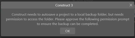 Unable To Save Folder Project After Autosave Fails · Issue 6129 · Scirraconstruct Bugs · Github