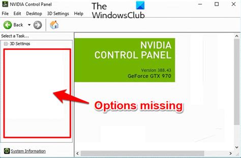 Nvidia Control Panel Missing On Windows 1110