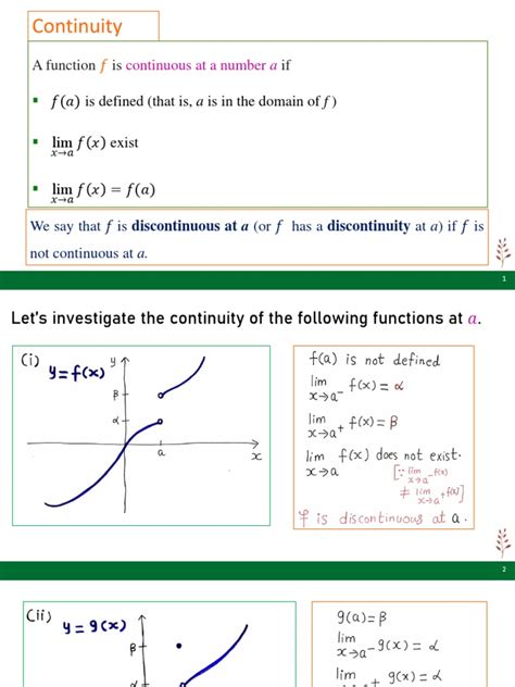Continuity Of A Single Variable Function Pdf