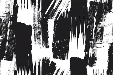 Premium Photo Dynamic Seamless Pattern With Black Brushstrokes Creating Striking Abstract