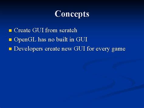 Gui Programming Alex Feldmeier Concepts Create Gui From