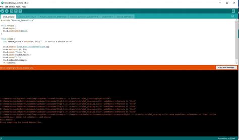 Run Time Error Programming Arduino Forum