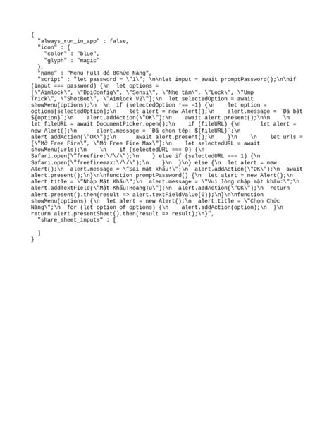 Menu Full Đỏ 8chức Năngscriptable Pdf