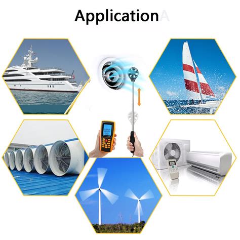Digital Anemometer Vane Anemometer Handheld Wind Speed Meter Air Flow Velocity