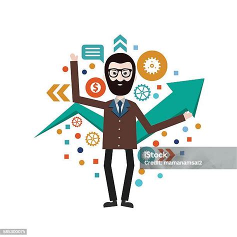 깨끗한 배경 벡터에 사업가 디자인 기업 재무와 산업에 대한 스톡 벡터 아트 및 기타 이미지 기업 재무와 산업 남자 남자 사업가 Istock