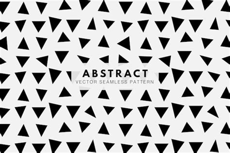 Premium Vector Black Triangle Geometric Shapes Abstract Seamless