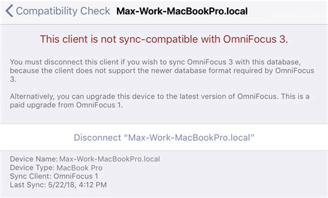 Migrating To A Newer Omnifocus Database Format Support The Omni Group