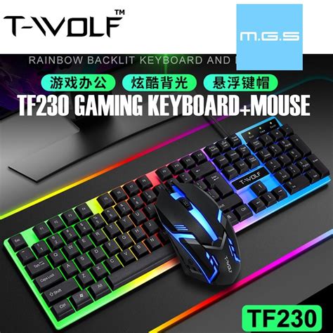 T WOLF GAMING KEYBOARD TF T TF RGB LED GAMING KEYBOARD MOUSE G B G GTX K K