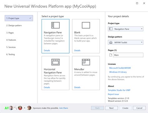 Matts Template Studio For Uwp Visual Studio Marketplace
