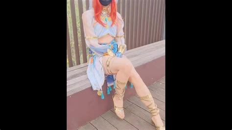 【伪娘】户外露出cos妮露，各种姿势大肉棒慰菊（完整版请前往推特私信购买） Xxx Mobile Porno Videos