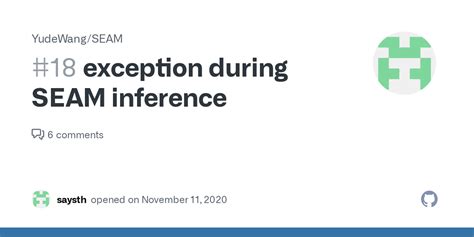 Exception During Seam Inference · Issue 18 · Yudewangseam · Github