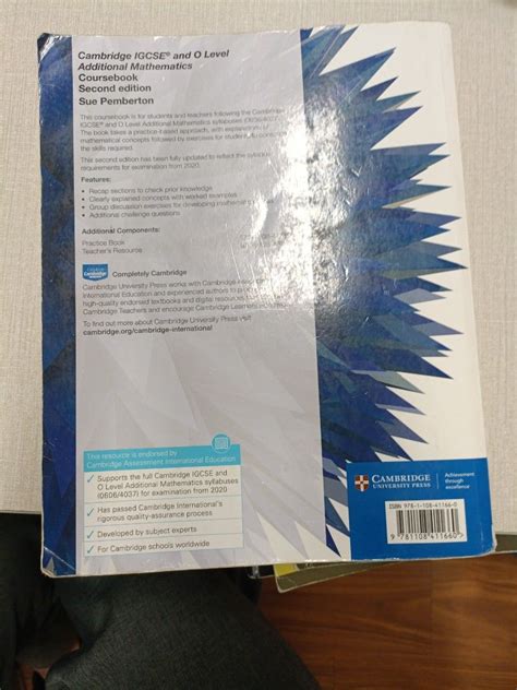 Cambridge Igcse And O Level Add Maths Coursebook Hobbies And Toys Books And Magazines Textbooks
