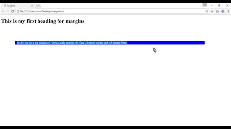 Css Margin Tutorial In English For Beginners