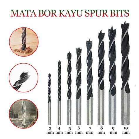 Jual Mata Bor Kayu Drill Bit Spur Bit Brad Point Shopee Indonesia
