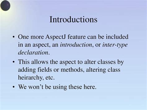 aspect oriented programming with the eclipse aspectj plug in ppt download