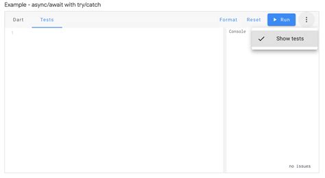 Hide The Show Tests Button For Examples With No Tests · Issue 1173