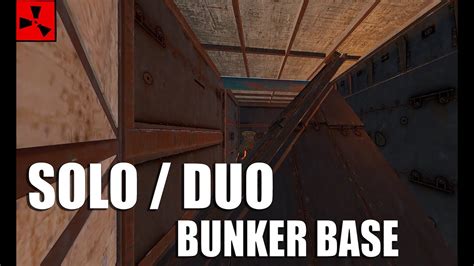 EASY TO BUILD Rust Solo Duo Bunker Base Design YouTube