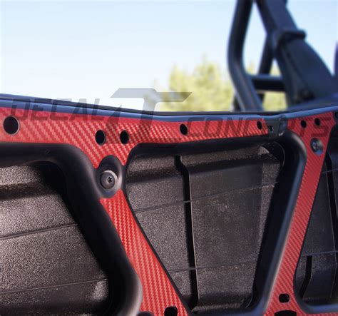 Carbon Fiber Interior Door Frame Decal Kit For Polaris Rzr 1000 Decal