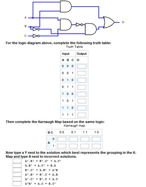 Solved For The Logic Diagram Above Complete The Following Chegg Com