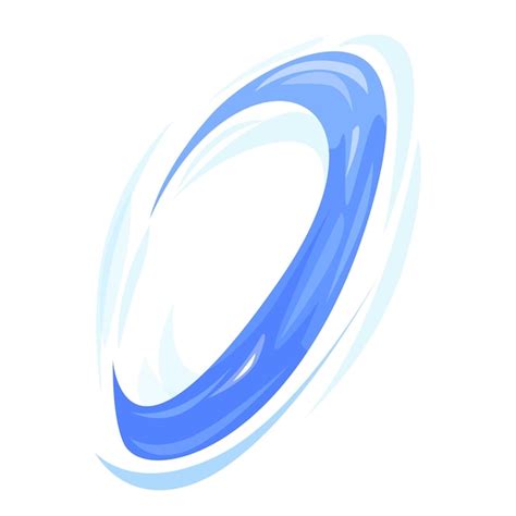 Premium Vector Blue Circular Shape Rotating Abstract Design Element