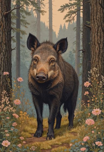 Wildschwein Illustration Bilder Kostenloser Download Auf Freepik