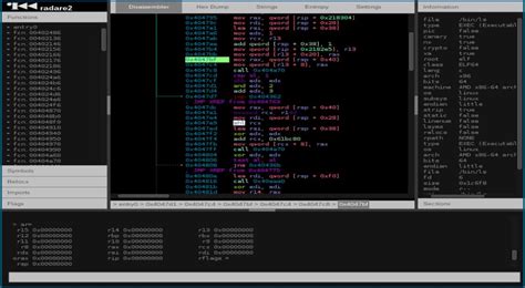 reverse engineering framework radare2