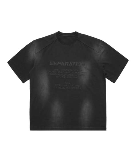 포스센스티브forcesensitive Separatism Shoulder T Shirt Washing Bk 사이즈