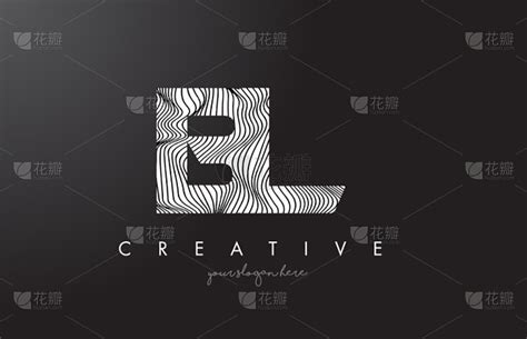 斑马 品牌名称 纹理效果 英文字母b 线条 英文字母l 形状 白色 黑色