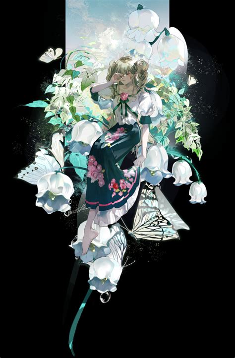 Kra Yklazy Original Highres 1girl Aqua Background Arm At Side