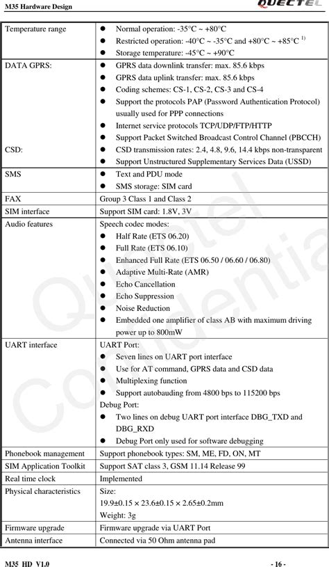Quectel Wireless Solutions 201202m35 Gsm Gprs Module User Manual M10 Hardware Design