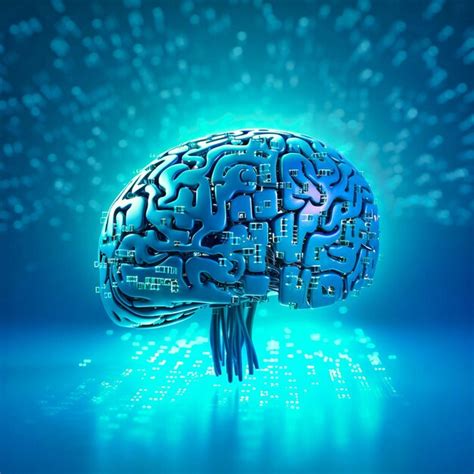 premium photo artificial intelligence brain and program code