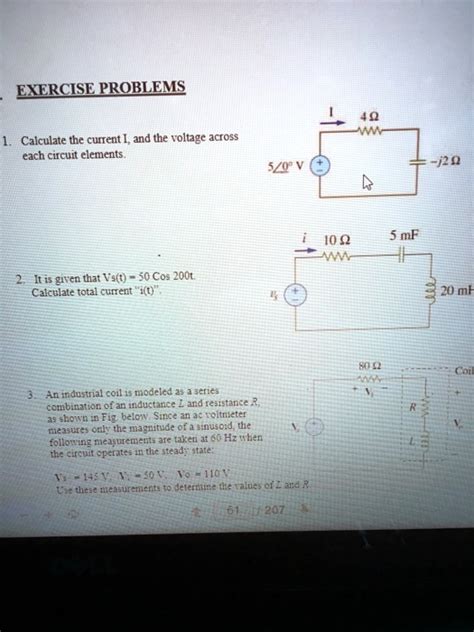 Solved Question 1 Calculate The Current I And The Voltage Across Each
