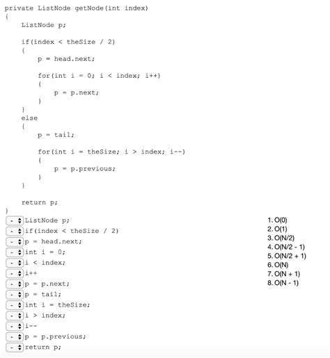 Solved For The Code Shown Below Match Each Statement On The